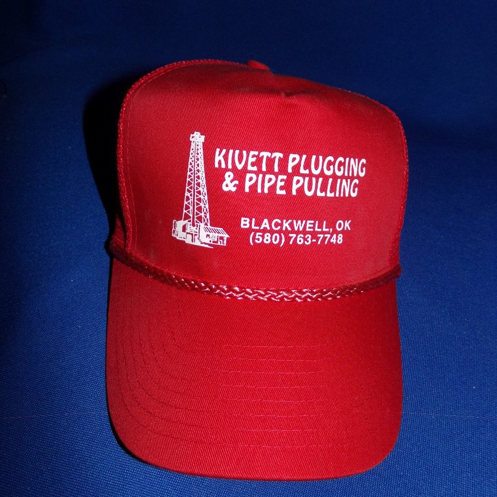 Vintage Kivett Plugging & Pipe Pulling Baseball Cap T… - Gem